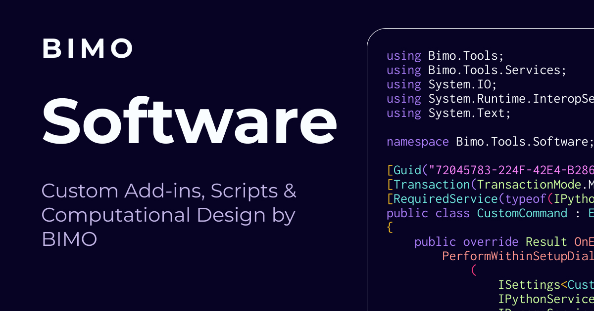 Request Custom Revit Development | BIMO Tools