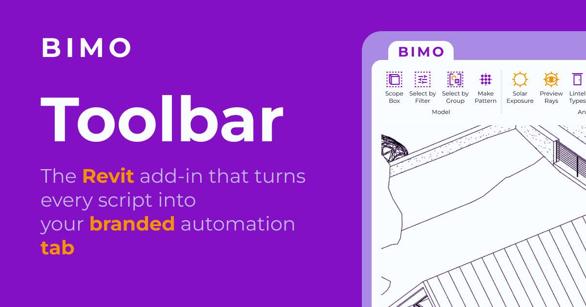 BIMO Toolbar — Branded Revit Automation Panel